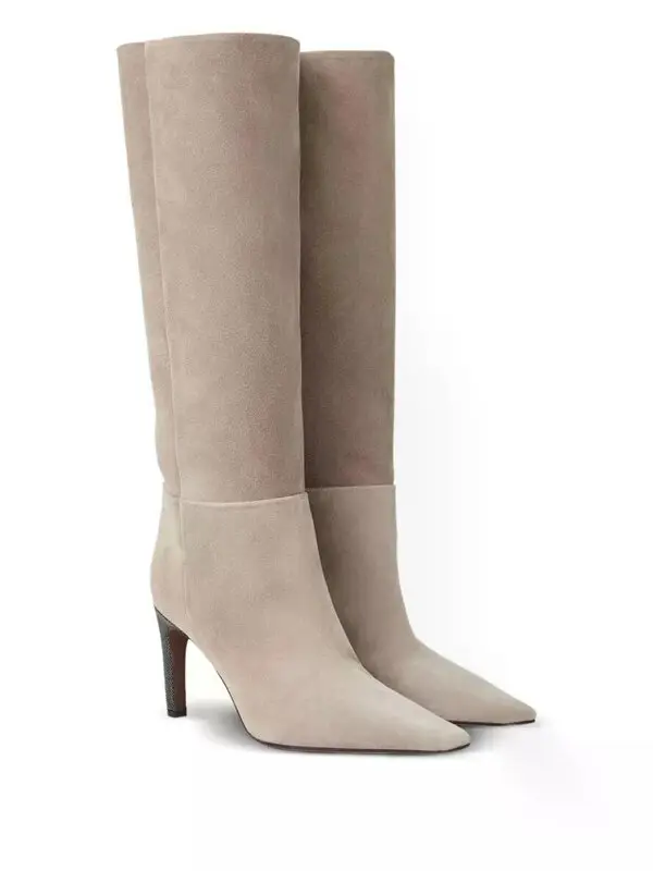 Brunello Cucinelli Monili-detail Knee High Boots