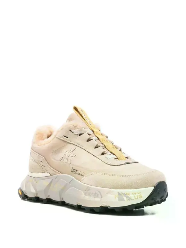 Premiata Fur-trim Sneakers