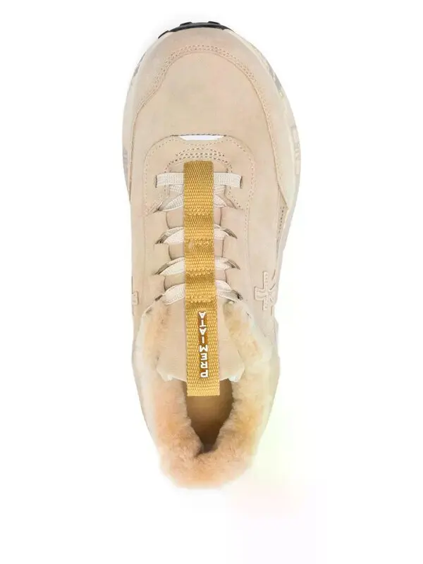 Premiata Fur-trim Sneakers