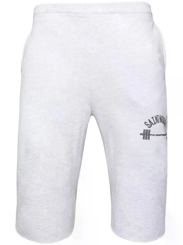 SAINTWOODS Logo-print Cotton Track Shorts