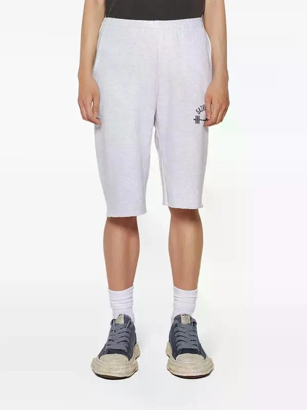 SAINTWOODS Logo-print Cotton Track Shorts