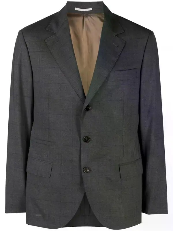 Brunello Cucinelli Fine-check Tailored Blazer