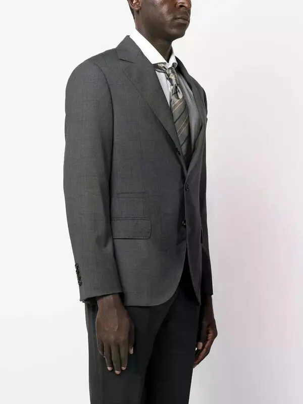 Brunello Cucinelli Fine-check Tailored Blazer