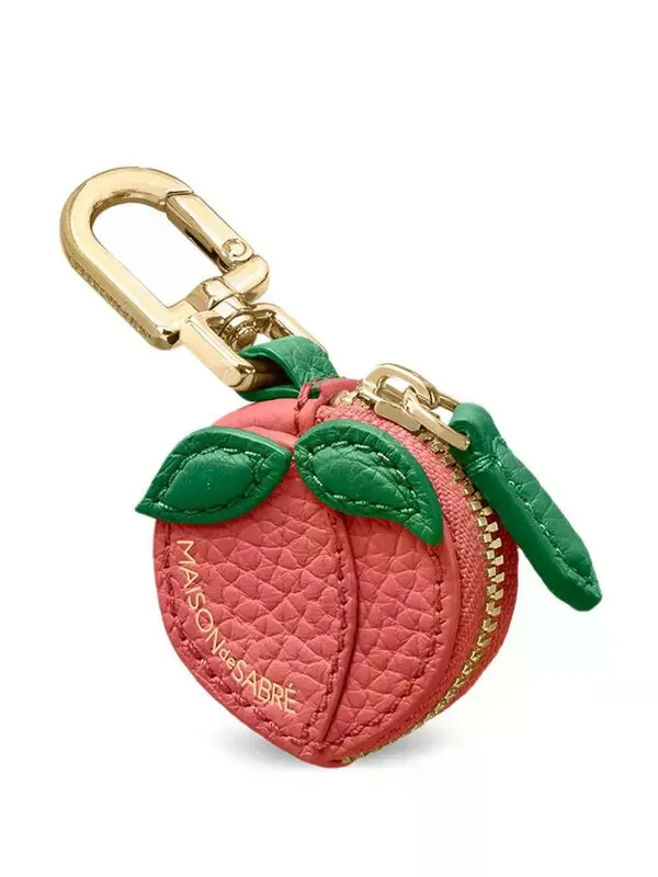 MAISON DE SABRE Peach Zip Charm
