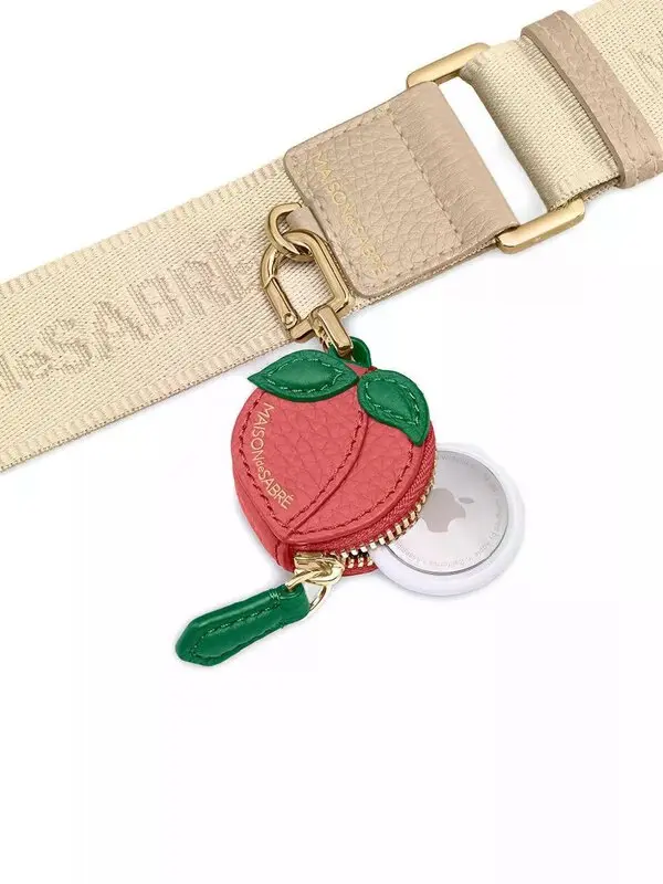 MAISON DE SABRE Peach Zip Charm