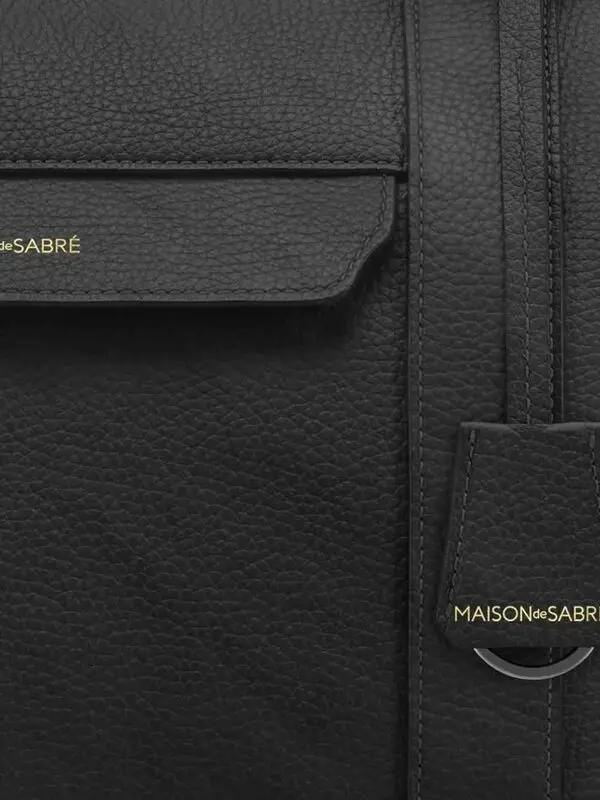 MAISON DE SABRE Leather Duffle Bag - Black