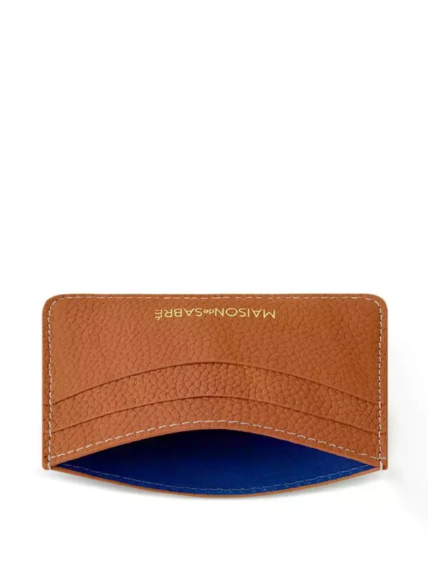 MAISON DE SABRE Leather Card Holder - Brown
