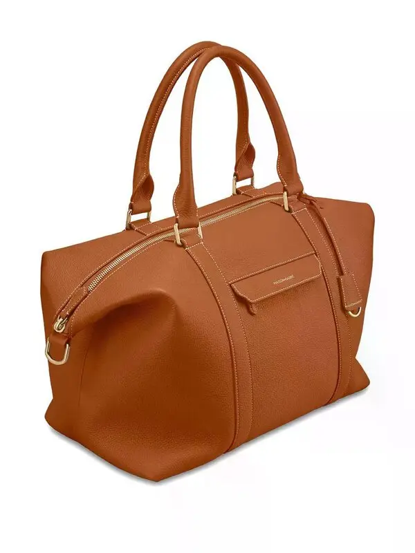 MAISON DE SABRE Large Leather Weekender Bag - Brown
