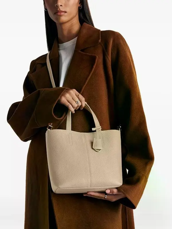 MAISON DE SABRE Small Leather Tote - Neutrals