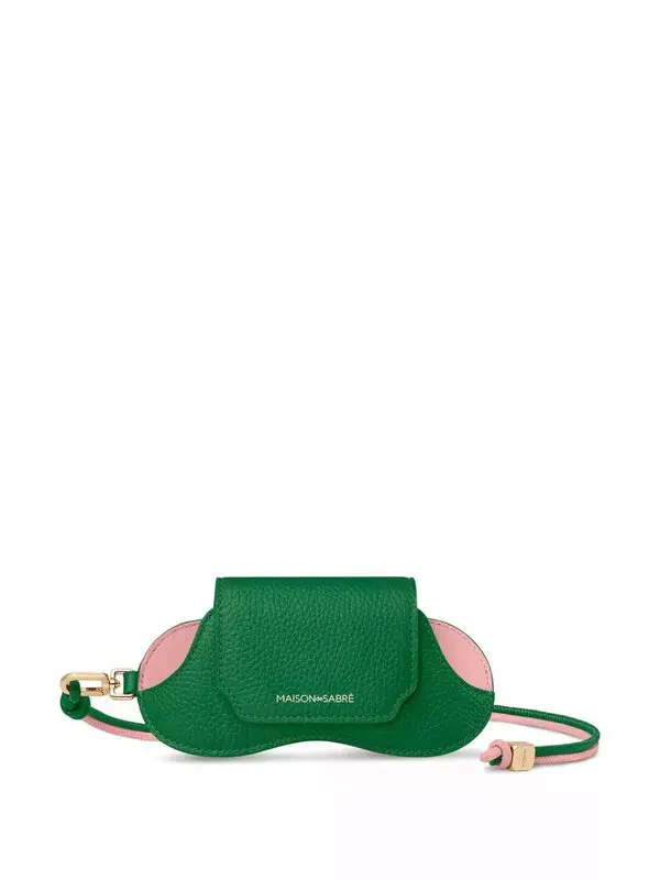 MAISON DE SABRE Leather Sunglasses Case - Green