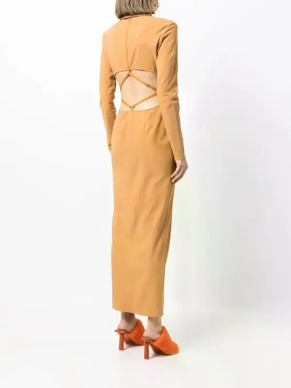 Jacquemus Obiou Straight Fitted Dress
