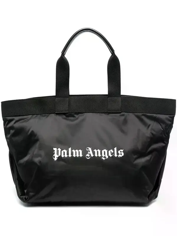 Palm Angels Logo-print Tote Bag - Black