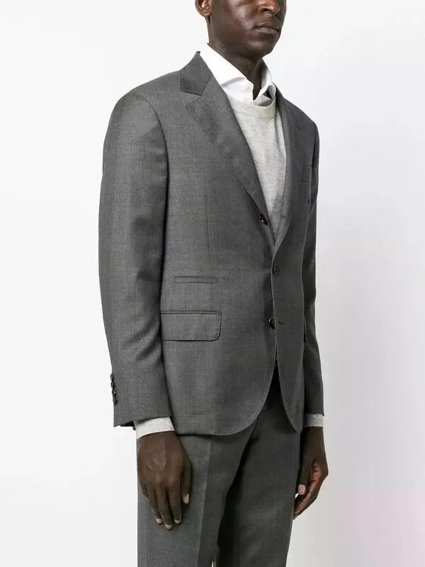 Brunello Cucinelli Single-breasted Wool Blazer