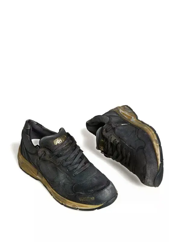 GOLDEN GOOSE Leather Lace-up Sneakers - Black
