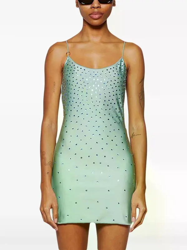 Oseree Gem-embellished Mini Dress