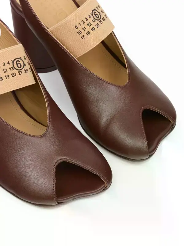 MAISON MARGIELA Open-toe Slingback Sandals - Brown