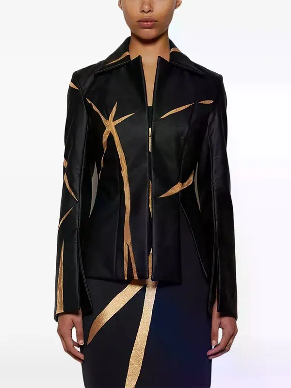 DI PETSA Broken Cracked Blazer