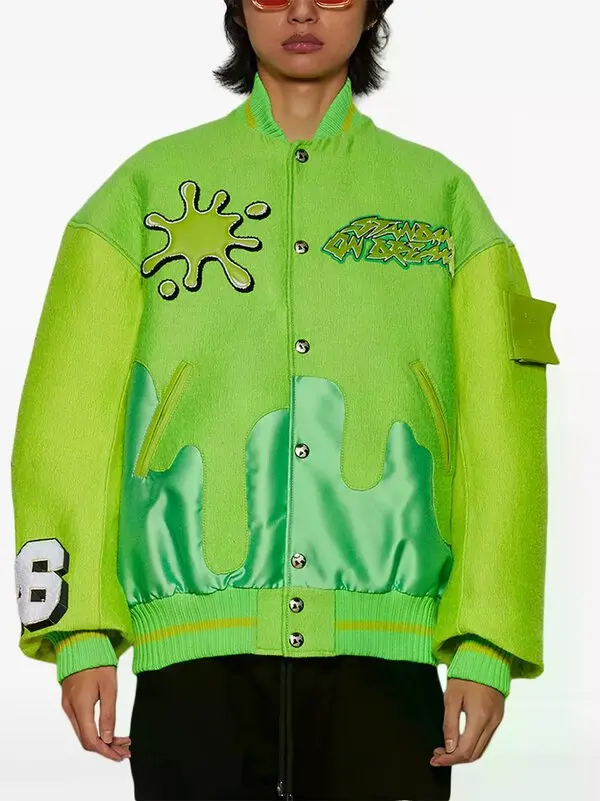 MEMBERS OF THE RAGE Oversized Varsity Jacket