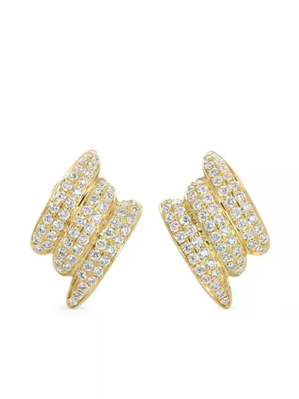 ANITA KO 18k Yellow Diamond Claire Earrings