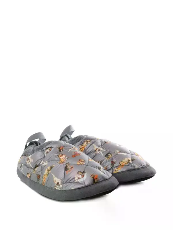 Undercover Quilted Graphic Print Sneakers - Grey