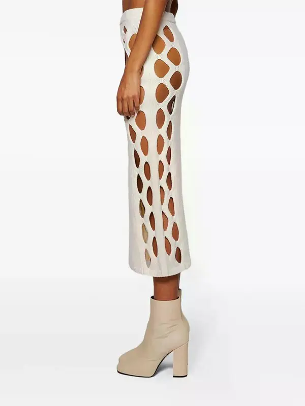 DIOTIMA Steer Knit Skirt - White
