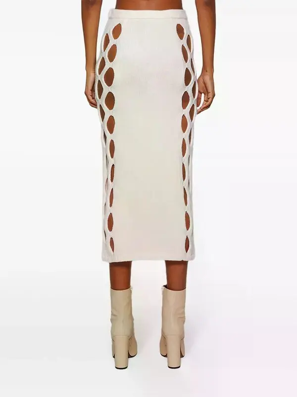 DIOTIMA Steer Knit Skirt - White