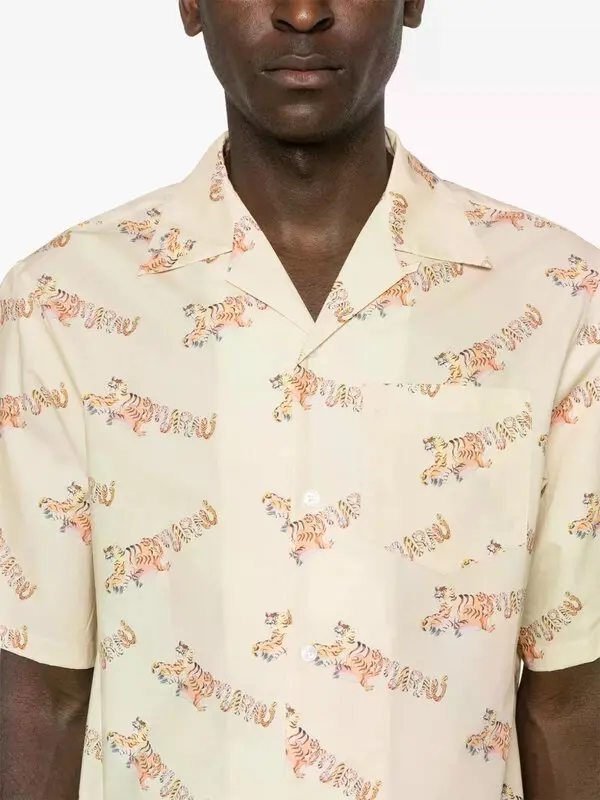 Marni Tiger-print Poplin Shirt