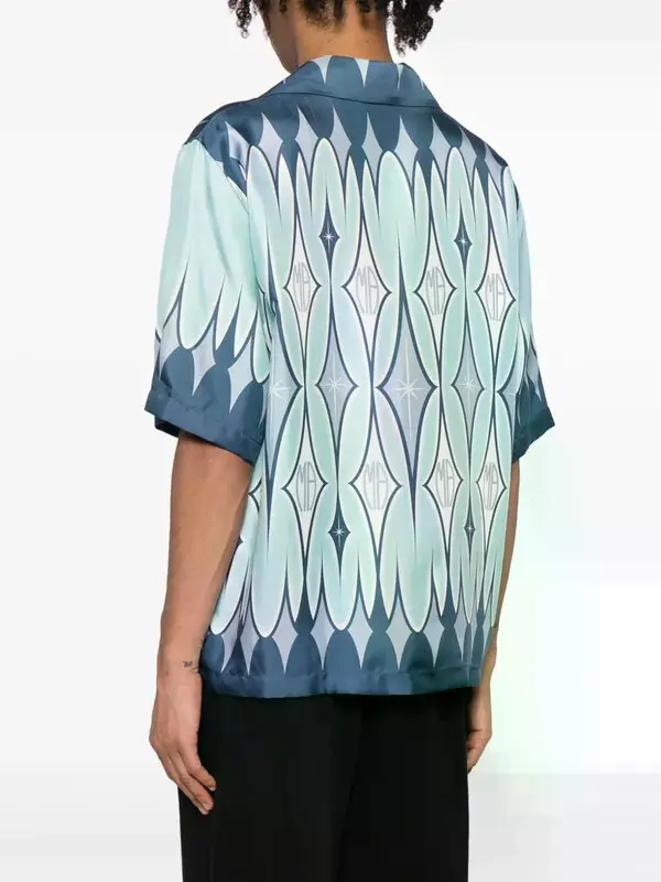 Amiri Argyle-print Silk Shirt