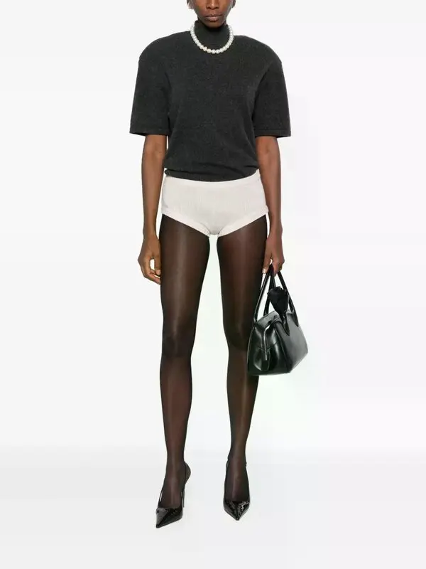 ROWEN ROSE Knitted Shorts - White