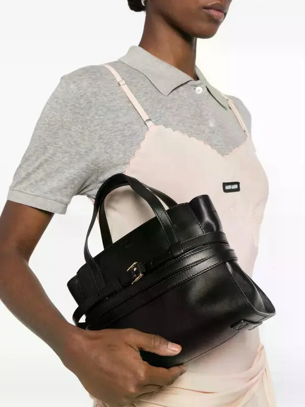 Moschino Small Buckle-belt Tote Bag
