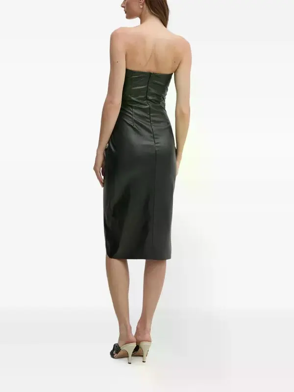 Sisley Draped Strapless Mini Dress