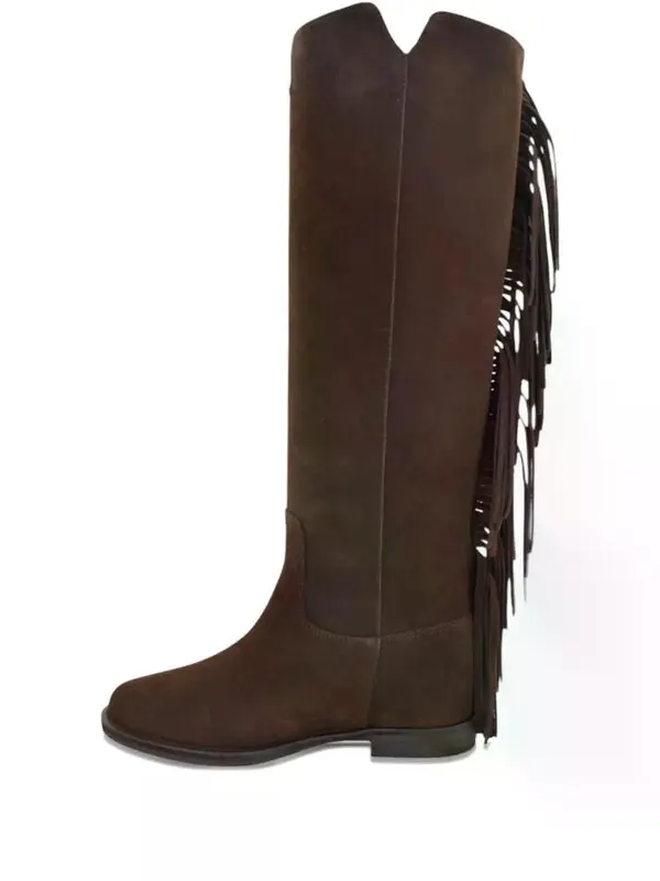 VIA ROMA 15 Suede Knee-high Boots