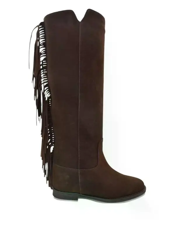 VIA ROMA 15 Suede Knee-high Boots