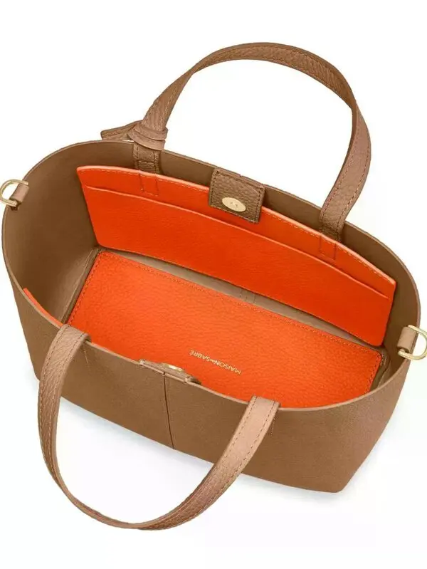 MAISON DE SABRE Small Leather Tote - Brown