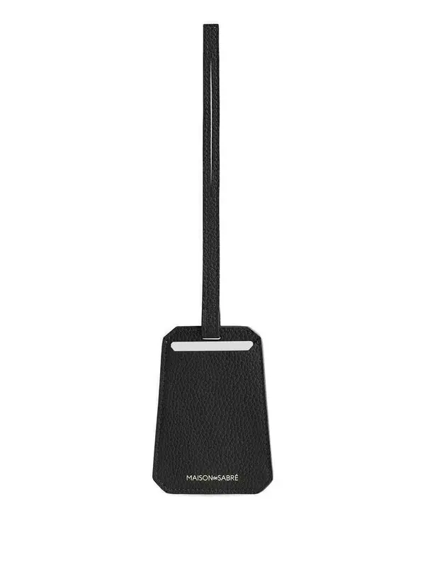 MAISON DE SABRE Leather Luggage Tag - Black