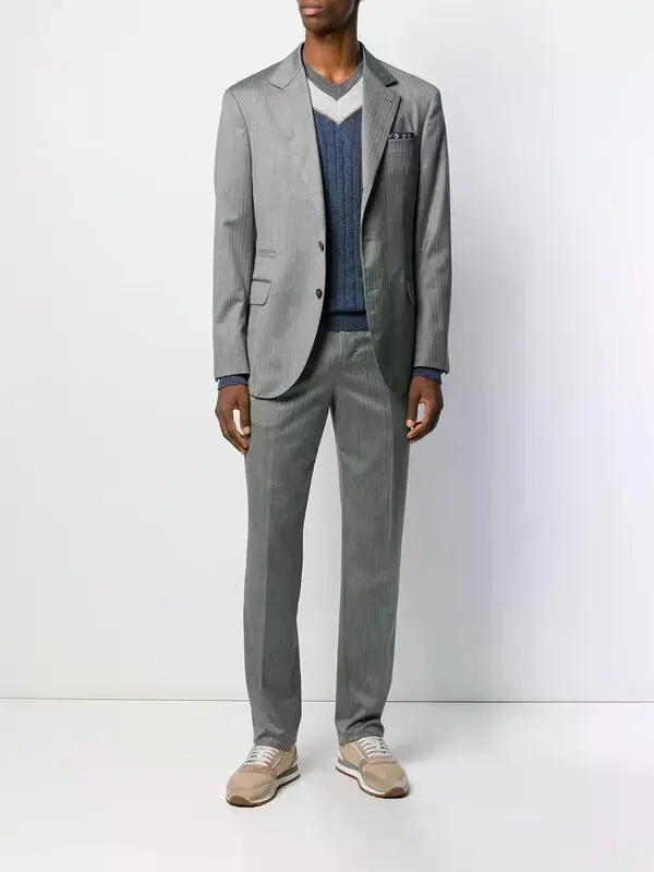 Brunello Cucinelli Herringbone Blazer