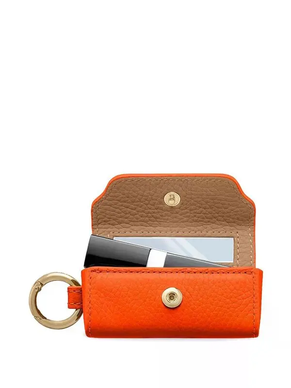 MAISON DE SABRE Leather Lipstick Charm - Orange