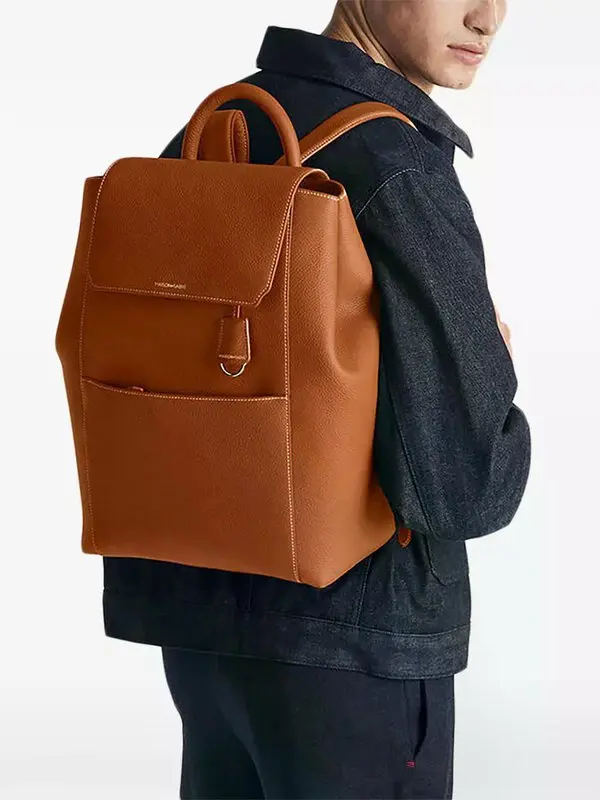 MAISON DE SABRE Large Leather Backpack - Brown