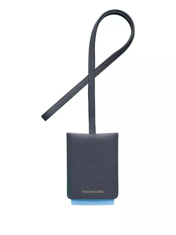 MAISON DE SABRE Leather Id Lanyard - Grey