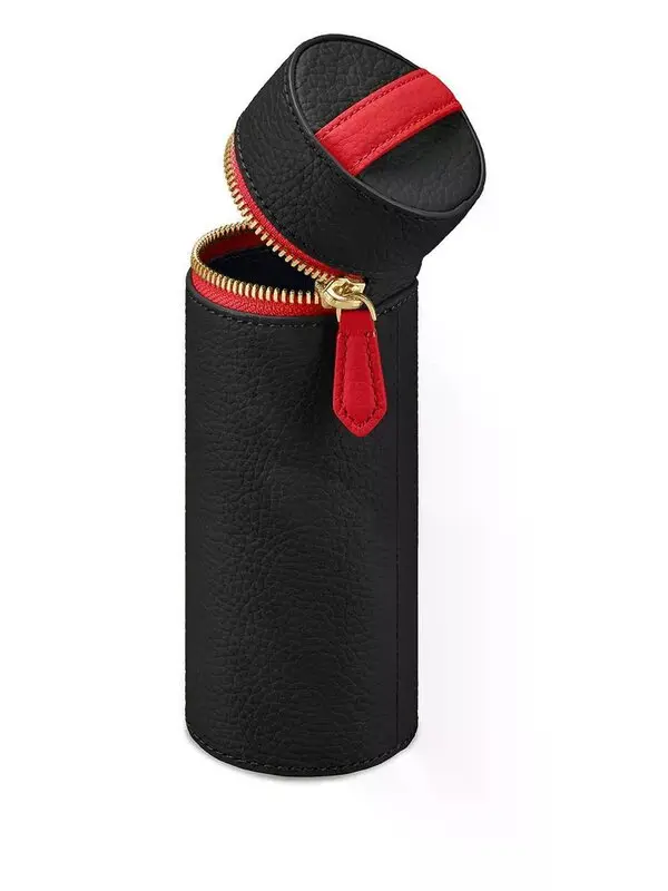 MAISON DE SABRE Zip Top Handle Leather Brush Case
