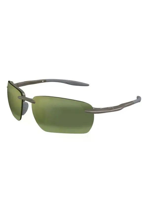 Maui Jim Rimless Rectangle Sunglasses - Grey