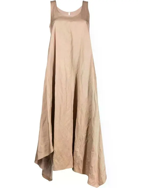 FORME D'EXPRESSION Belted Asymmetric-hem Dress