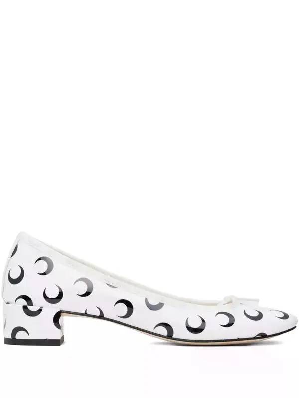 Repetto 30mm Camille Moon Pumps - White