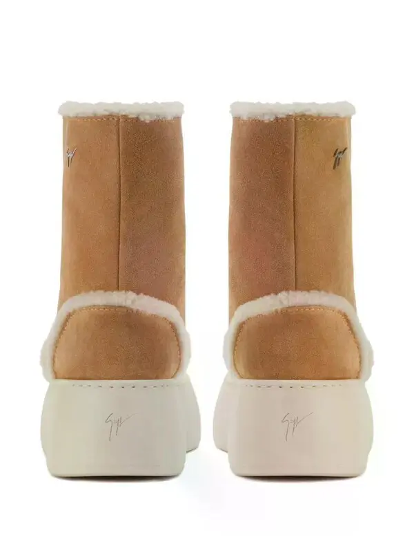 GIUSEPPE ZANOTTI Gz League Shearling Platform Boots