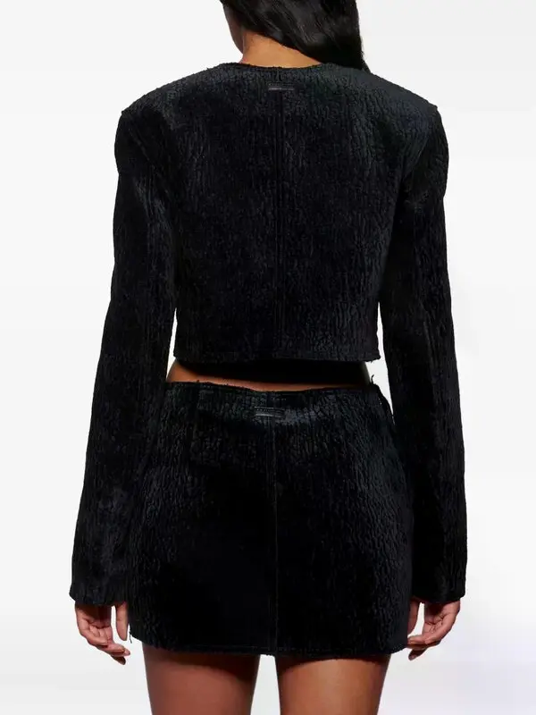 Alexander Wang Velvet-effect Cropped Jacket