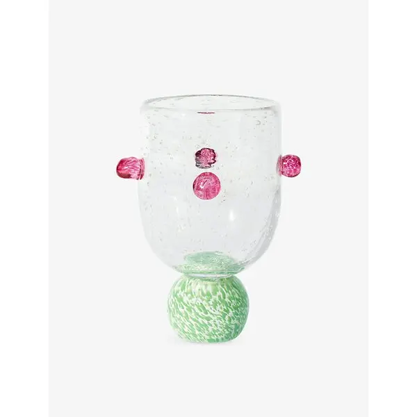 LAETITIA ROUGET Dotty Orchid Glass Tumbler - Green