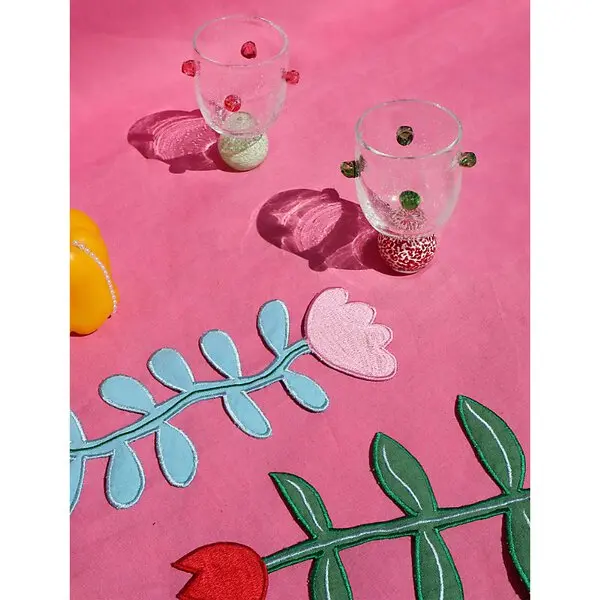 LAETITIA ROUGET Liliana Dotty Orchid Glass Tumbler