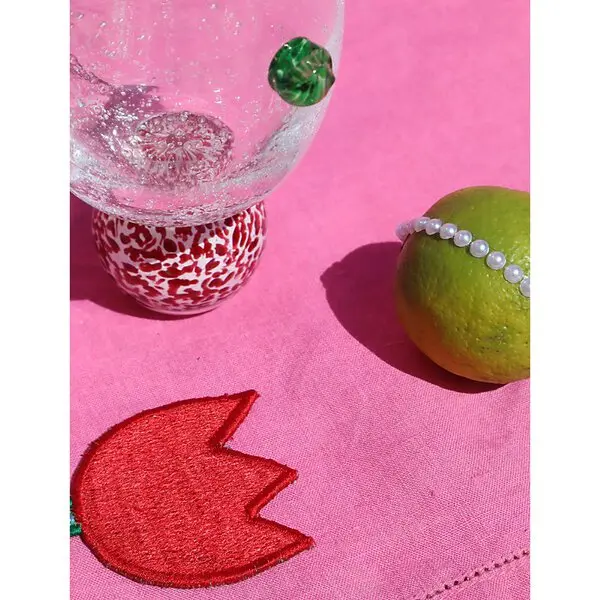 LAETITIA ROUGET Liliana Dotty Orchid Glass Tumbler