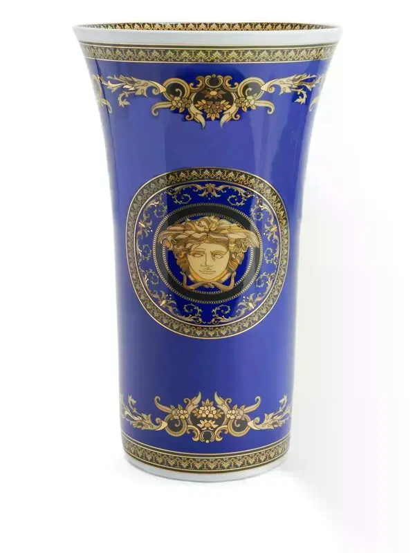 Versace Medusa Vase - Blue