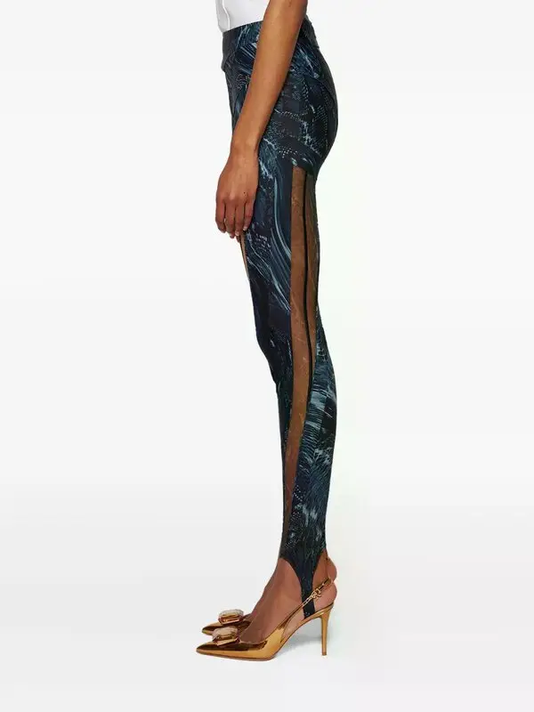 MUGLER Illusion Leggings - Grey